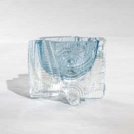 Michael Mikula - "Pale Blue - Tilt" Glass Bowl