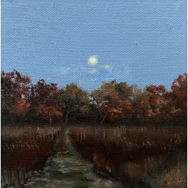 Bernadine Rais - "Autumnal Fields" Oil Painting