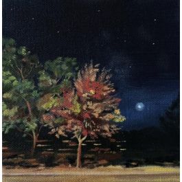 Bernadine Rais - "Fall Nocturne" Oil Painting